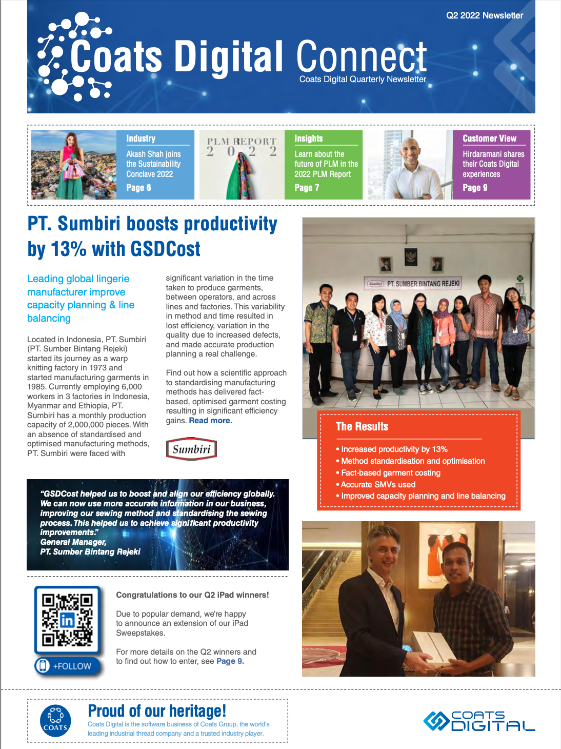 Coats Digital Connect Newsletter Signup